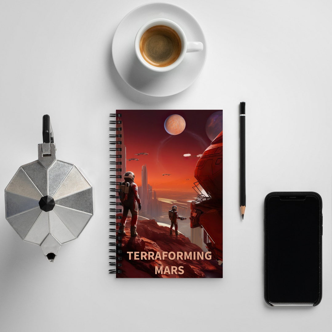 Terraforming Mars Board Game Sci-fi Art Print Spiral Notebook | Geek ...