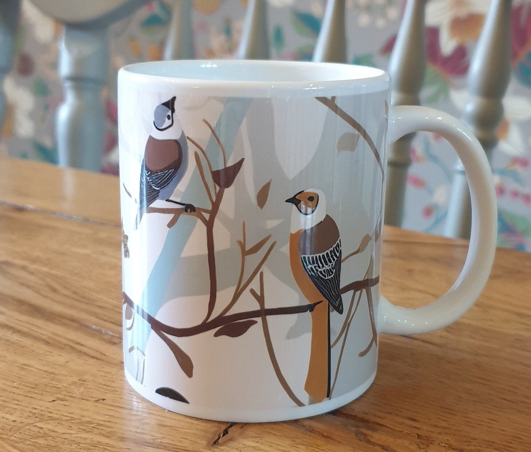 Garden Birds Ceramic Mug Charley Harper Style Print Design Wildlife Art ...