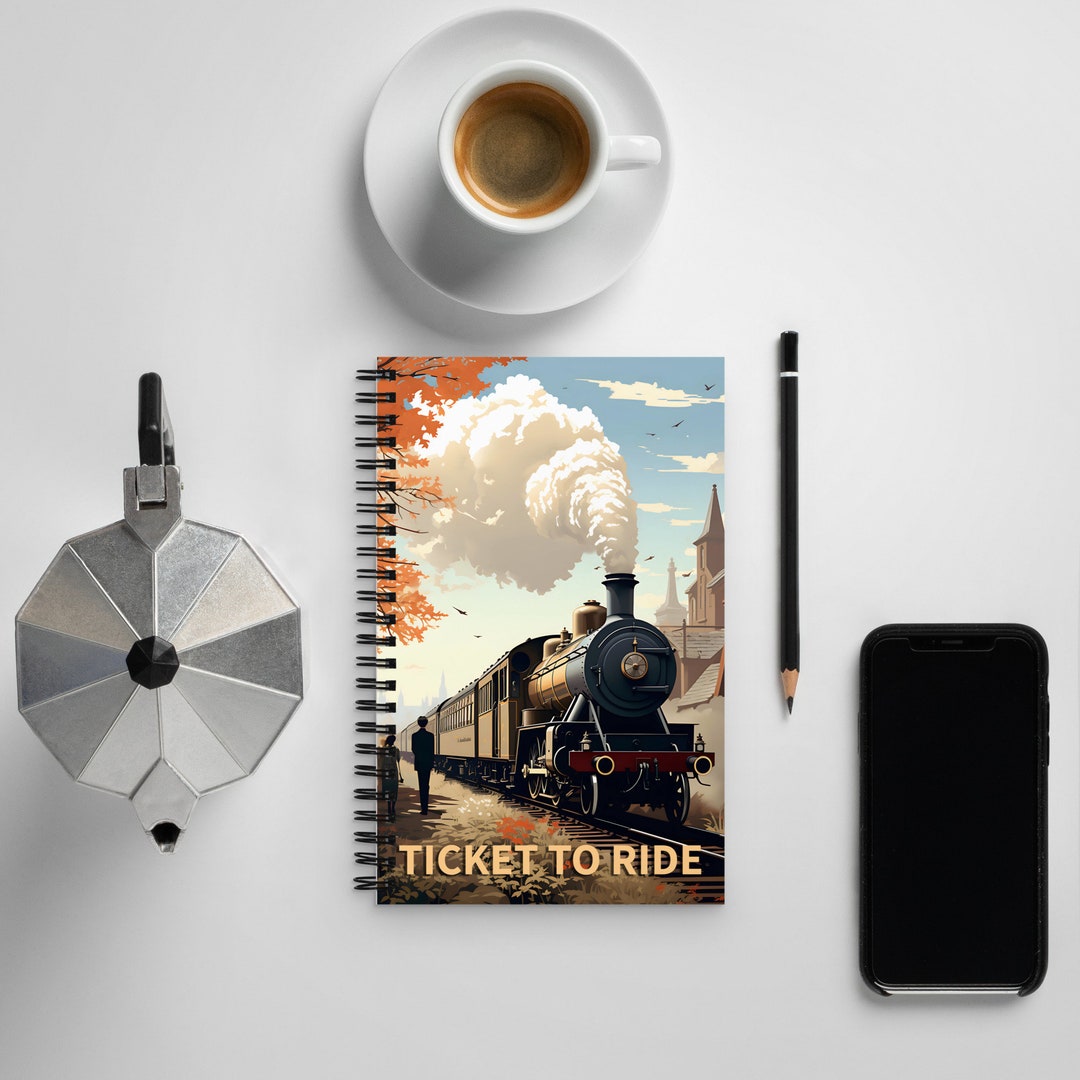 Ticket to Ride Board Game Art Print Spiral Notebook | Geek & Nerd ...