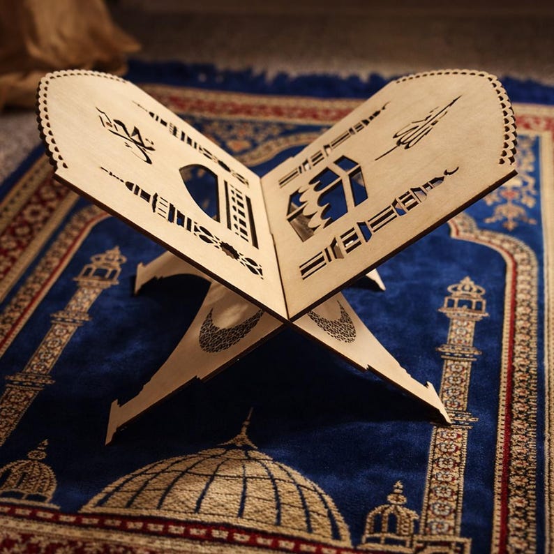 Quran Stand (rihal) SVG for Laser Cutting | Islamic Decor Ramadan | DXF ...