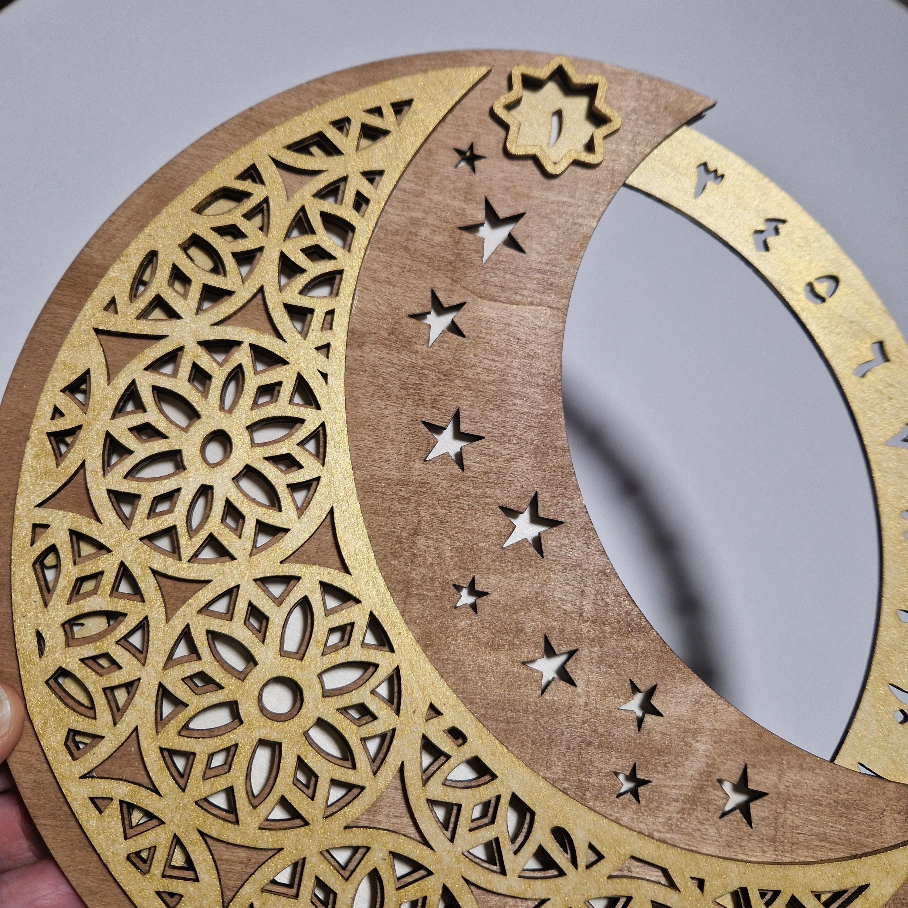 Ramadan Calendar SVG for Laser Cutting | Arabic Numbers Perpetual ...