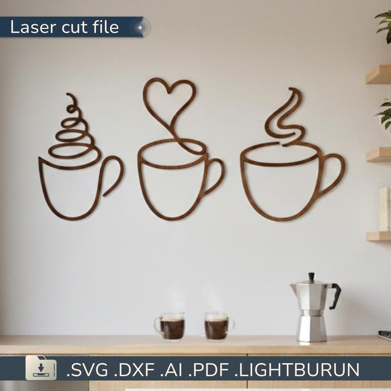 Laser Cut One Line Art - Etsy