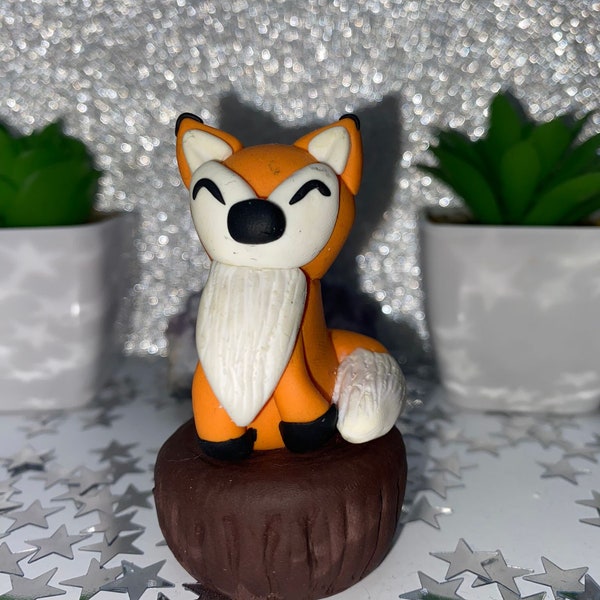 Polymer Clay Fox - Etsy UK