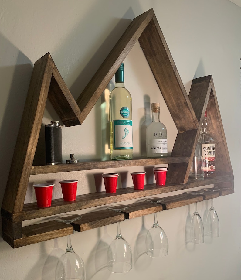 Custom Alcohol/wine Shelf - Etsy