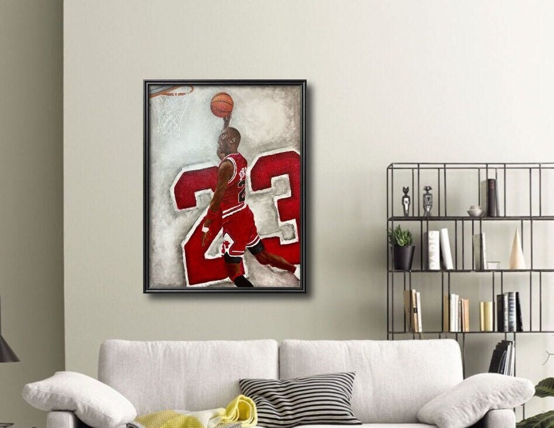 Michael Jordan Painting - Etsy