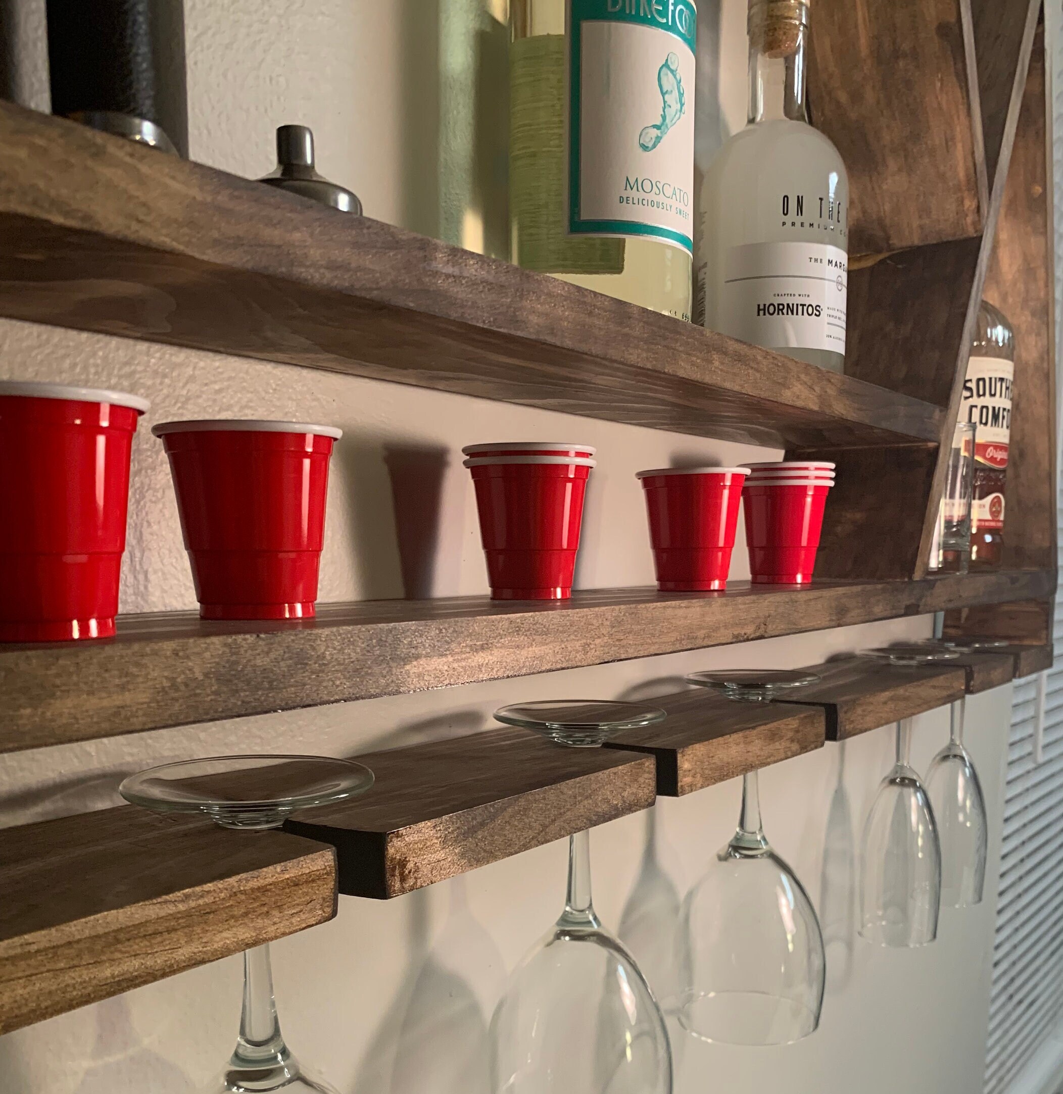 Custom Alcohol/wine Shelf - Etsy