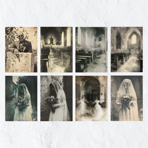 Ghost Bride Images: Vintage Gothic Halloween Ephemera (digital Download ...