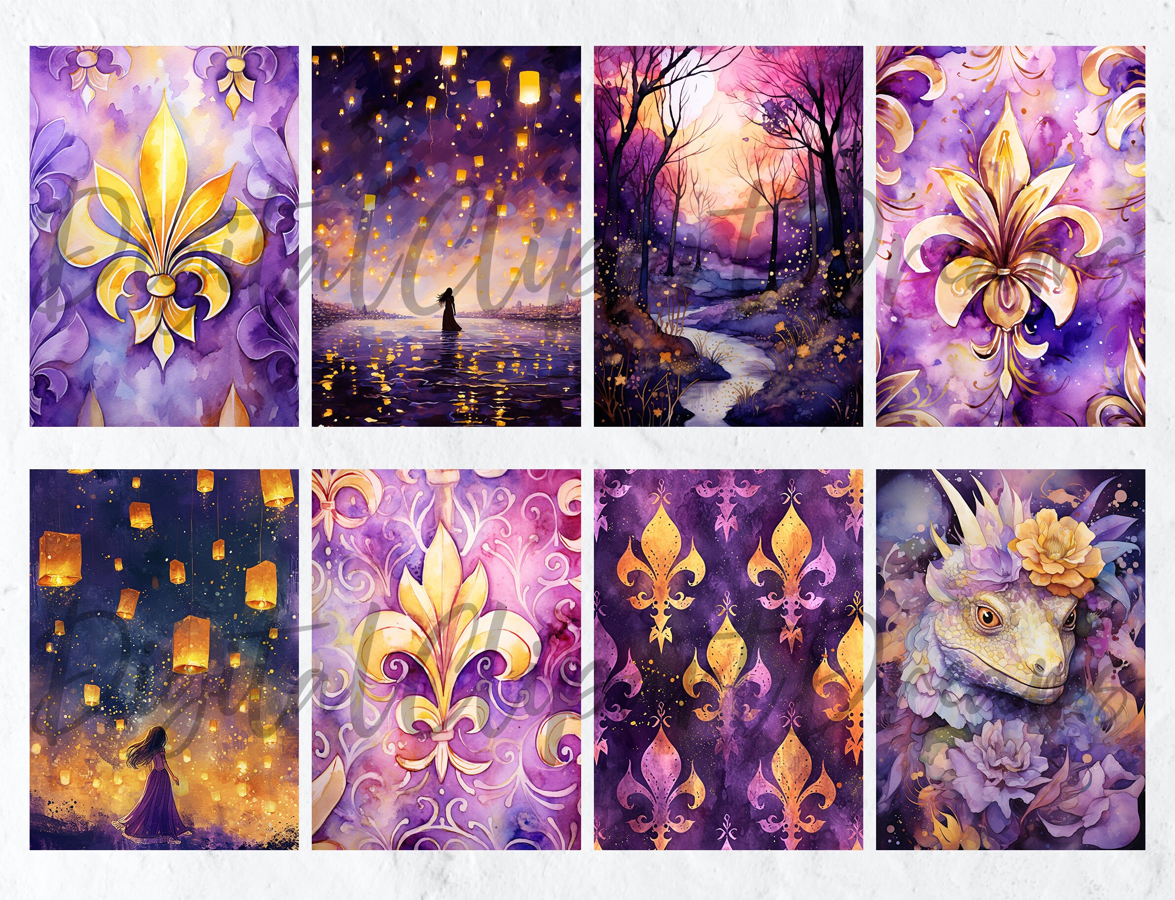 Rapunzel Junk Journal Paper Pack, Tangled Printable Paper, Fairy Tale ...