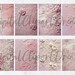 Vintage Pink Lace Paper, Junk Journal Paper Pack, Shabby Pink Lace ...