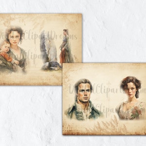 Outlander Junk Journal Pages, Scottish Scrapbook Paper, Printable ...