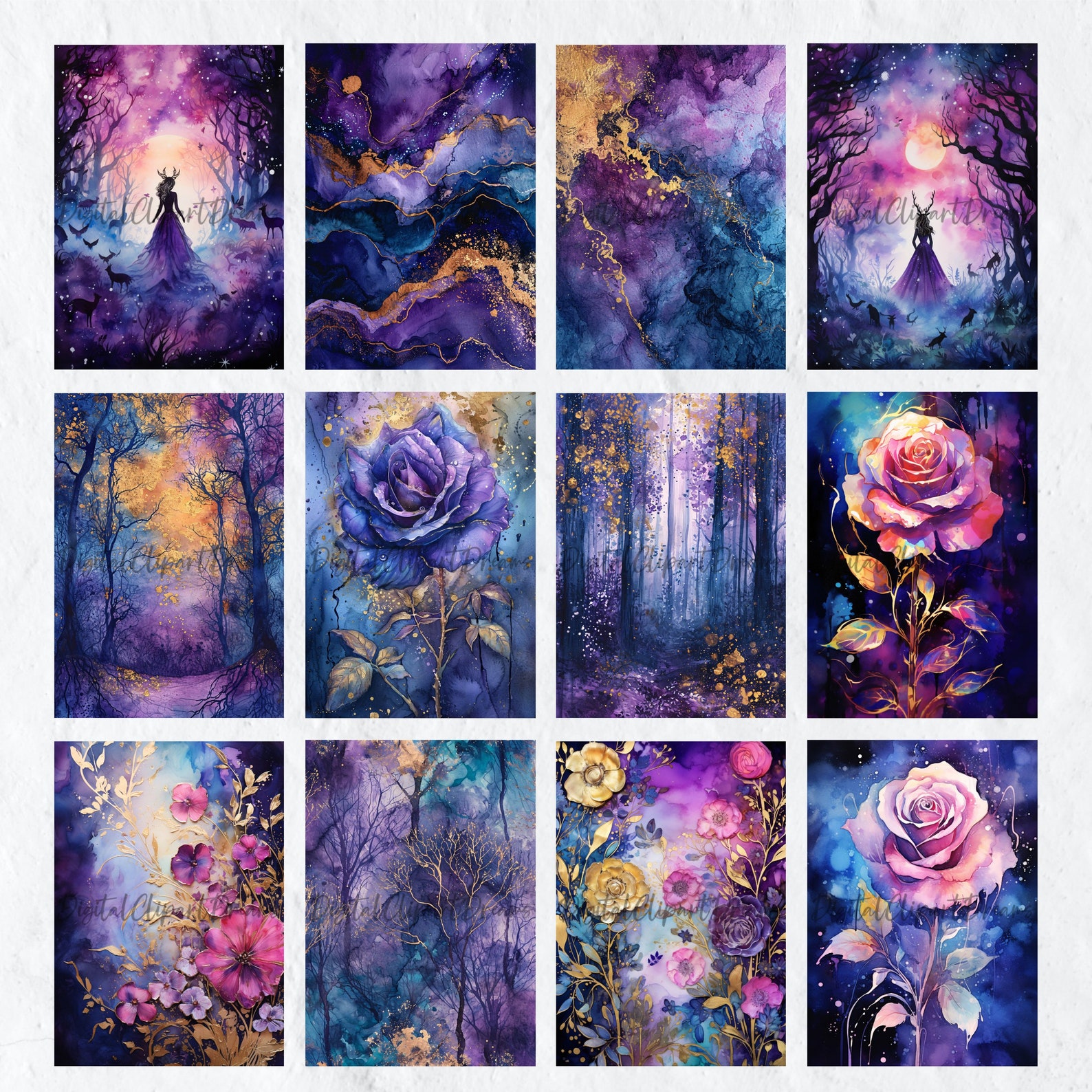 Maleficent Junk Journal Paper Pack, Villain Printable Paper, Sleeping ...