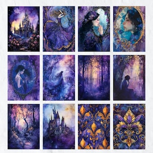 Maleficent Junk Journal Paper Pack, Villain Printable Paper, Sleeping ...