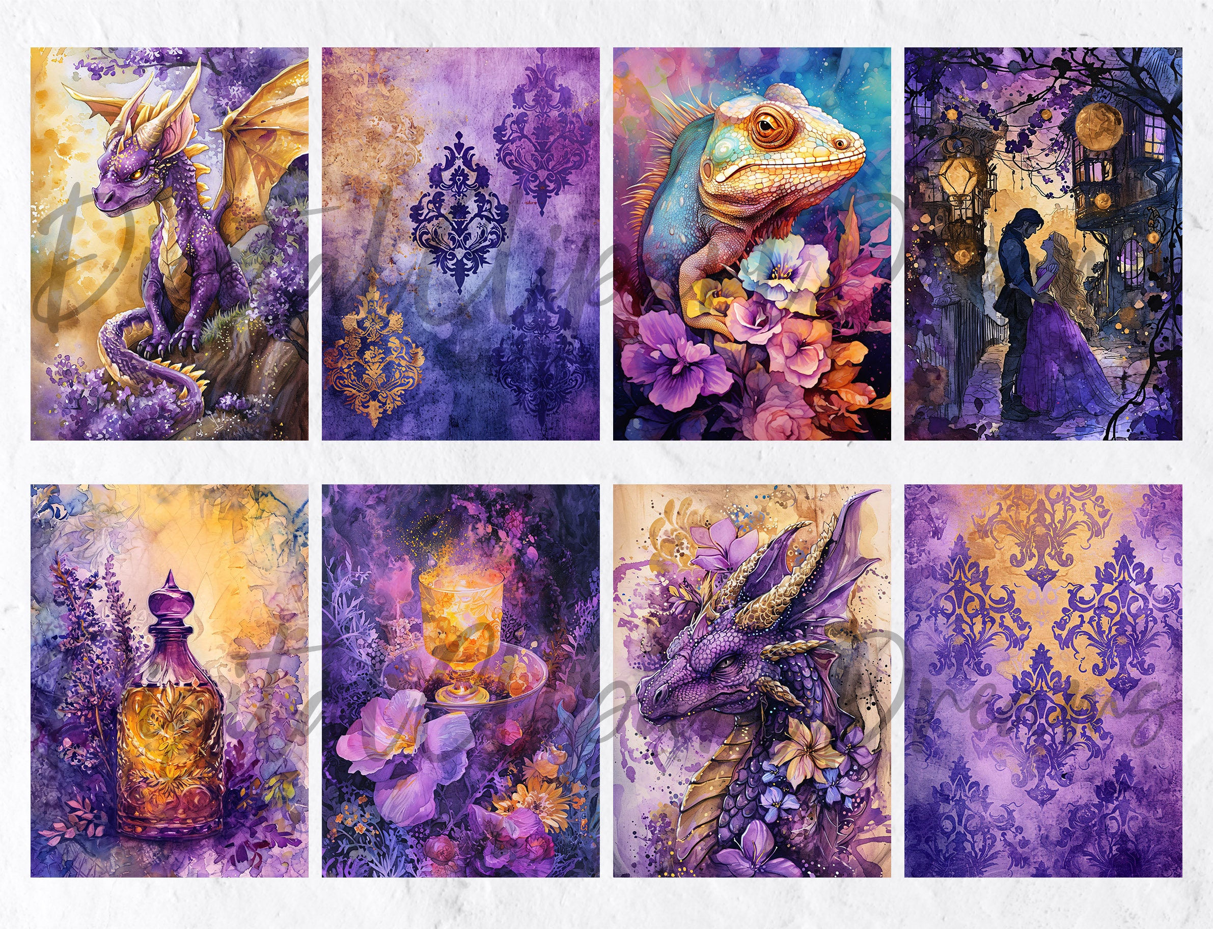 Rapunzel Junk Journal Paper Pack, Tangled Printable Paper, Fairy Tale ...