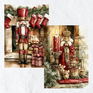 Nutcracker Christmas Junk Journal Kit: Vintage Printable Paper Set for ...