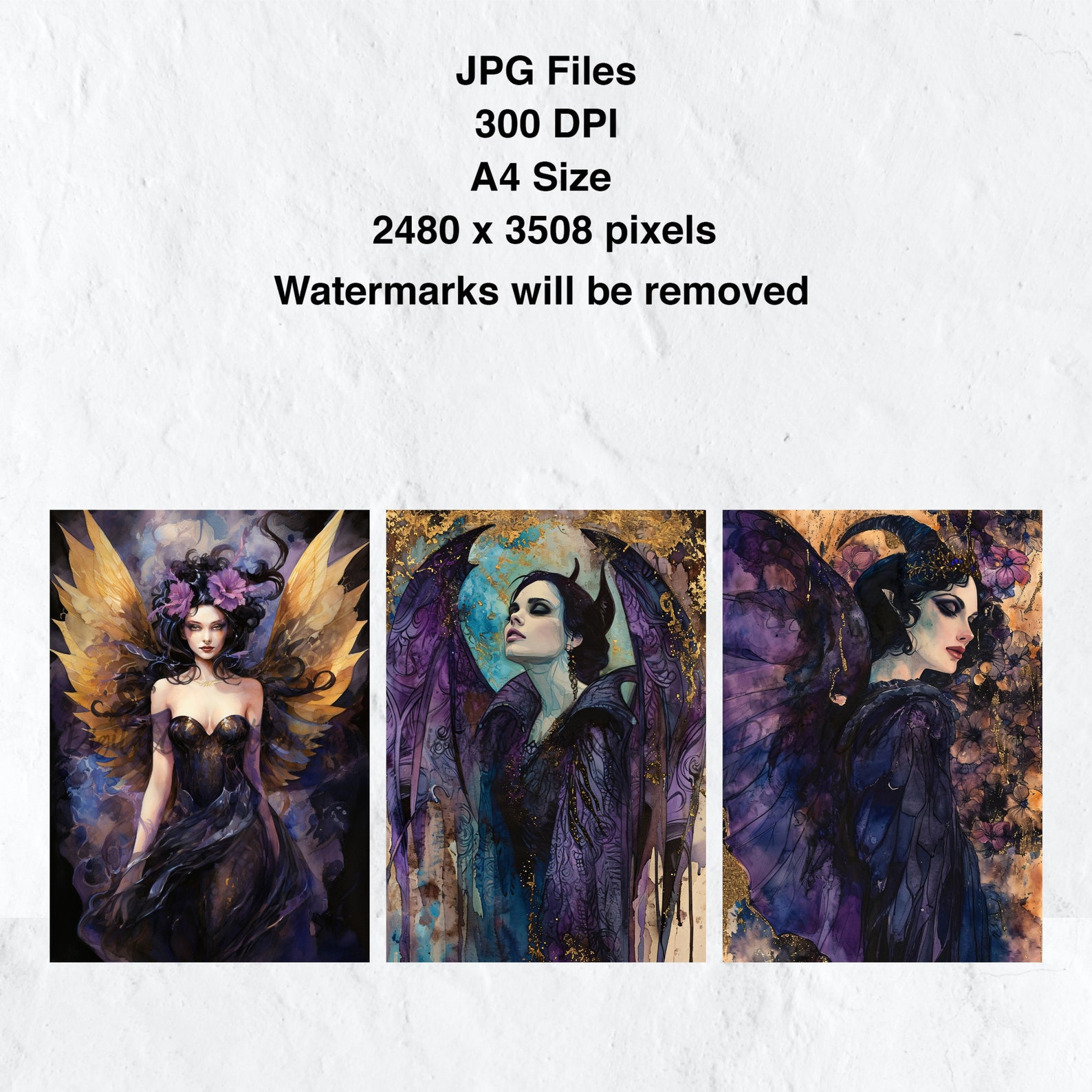 Maleficent Junk Journal Paper Pack, Villain Printable Paper, Sleeping ...