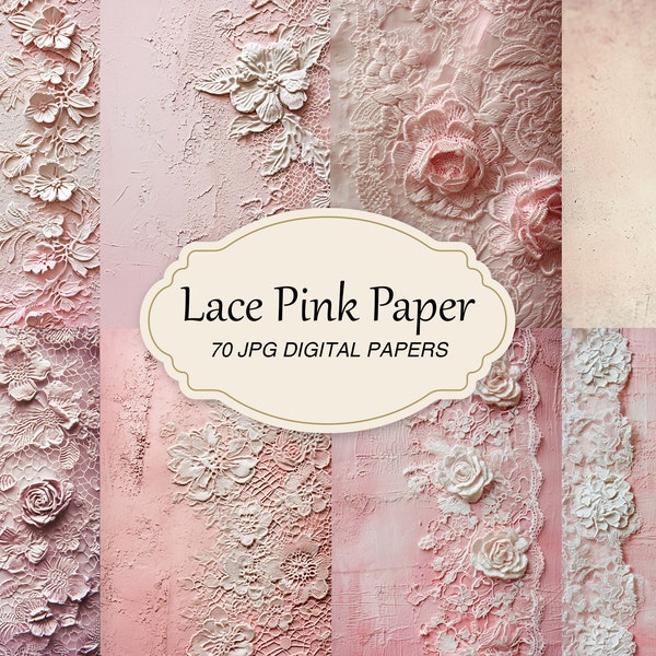 Pink Scrapbook Paper - Etsy