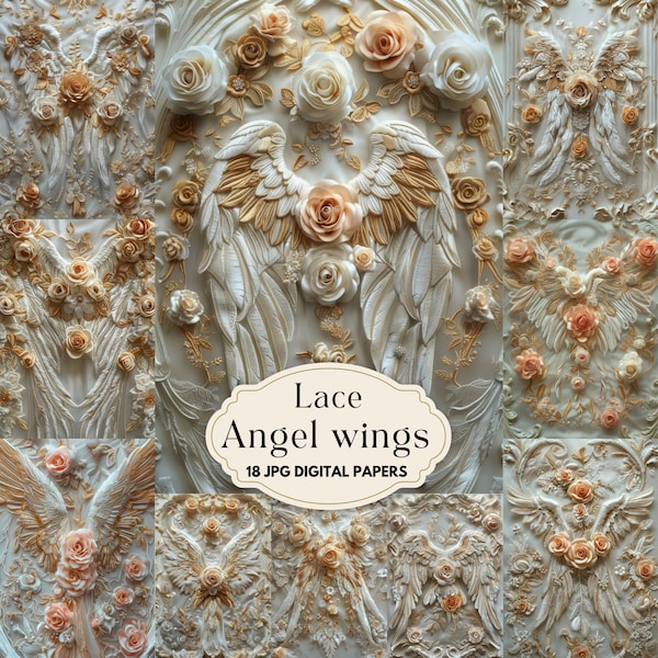 Lace Angel Wings - Etsy