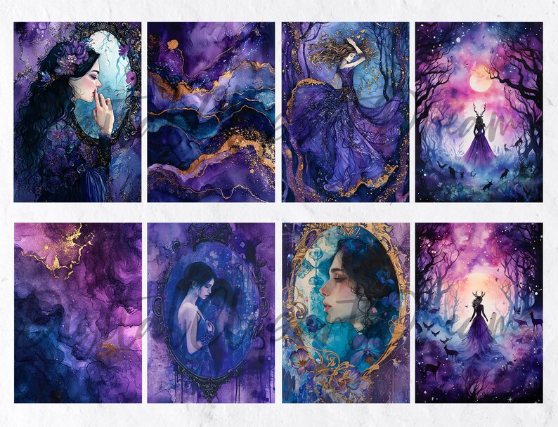 Maleficent Junk Journal Paper Pack, Villain Printable Paper, Sleeping ...