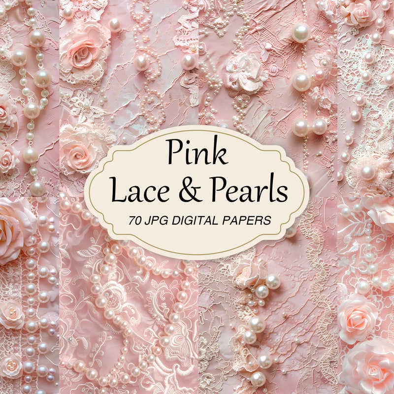 Lace Digital Paper - Etsy