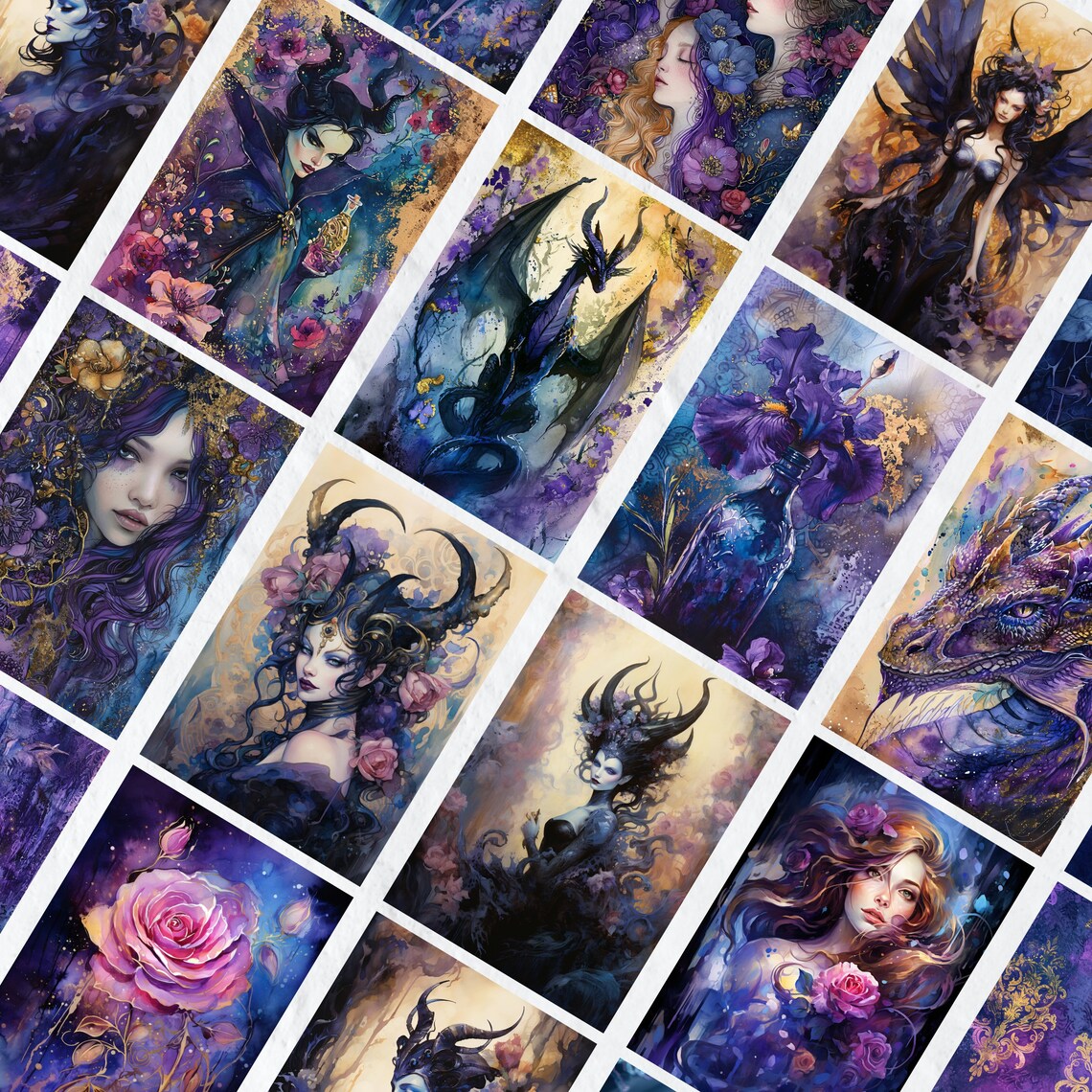 Maleficent Junk Journal Paper Pack, Villain Printable Paper, Sleeping ...