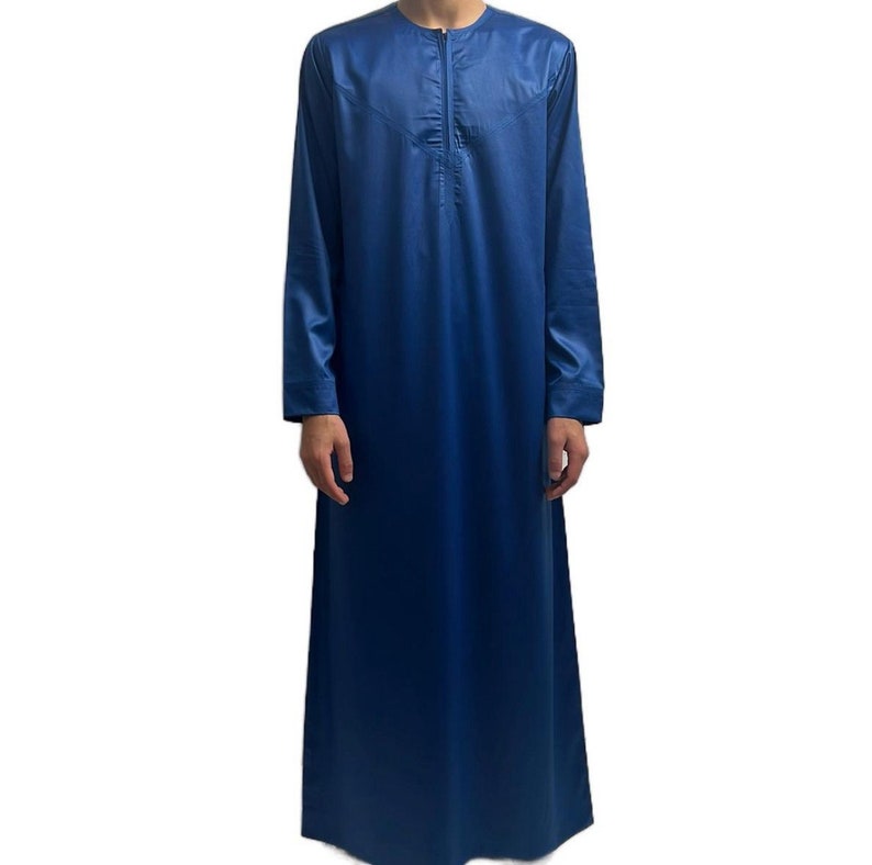 Mens Luxury Thobe Emirati Omani Qatari Saudi Oman Bahrain Arab Shiny ...