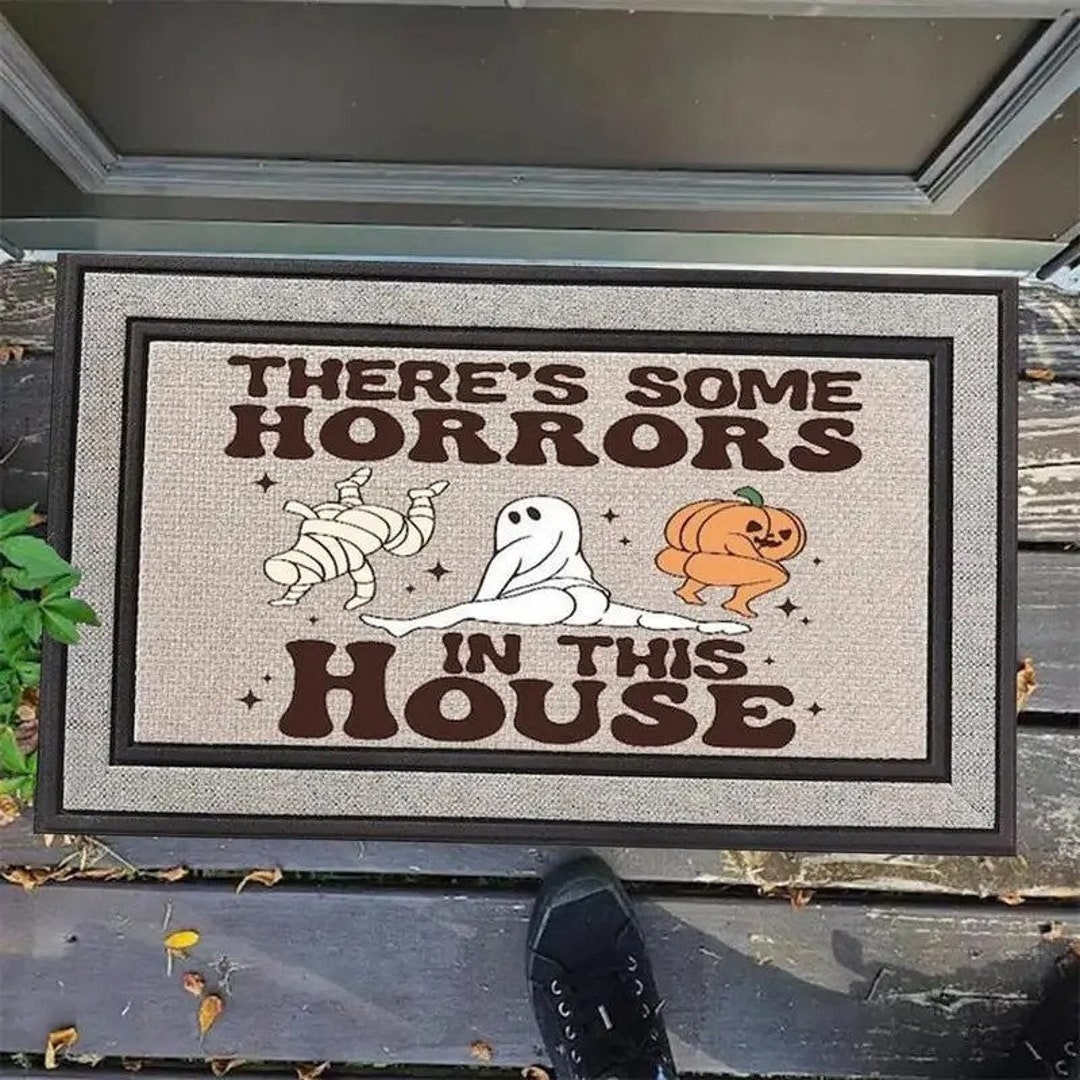 Horrors in This House Doormat Unique and Spooky Home Decor Halloween ...