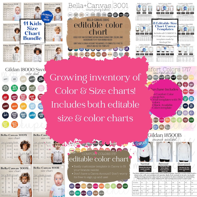 Whole Shop Mockup Bundle, Bella Canvas Gildan Comfort Colors, Entire ...