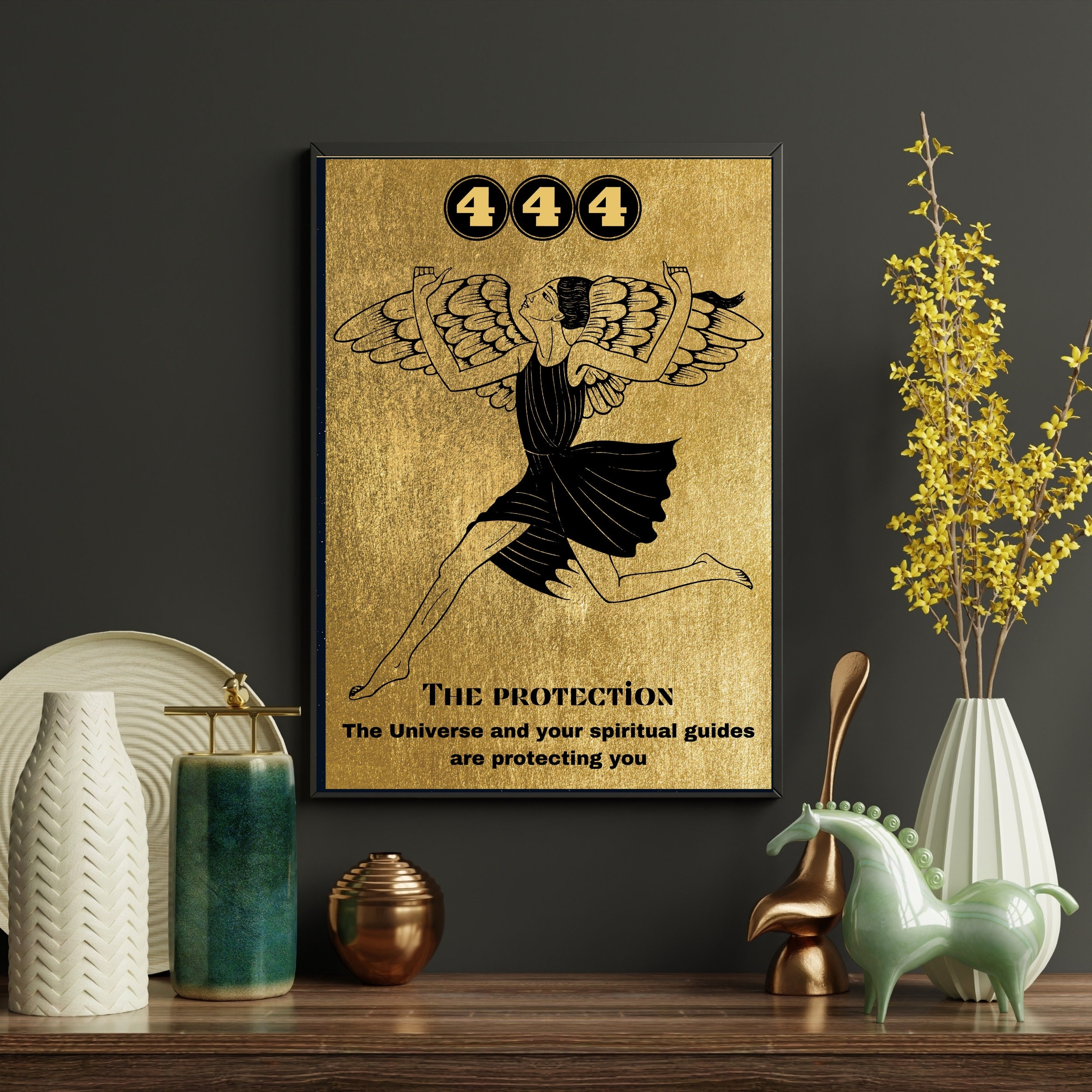 Angel Numbers 444, 555, and 666: A Set of Three Prints for Guidance and ...
