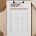 Simple Sign in Sheet - Etsy