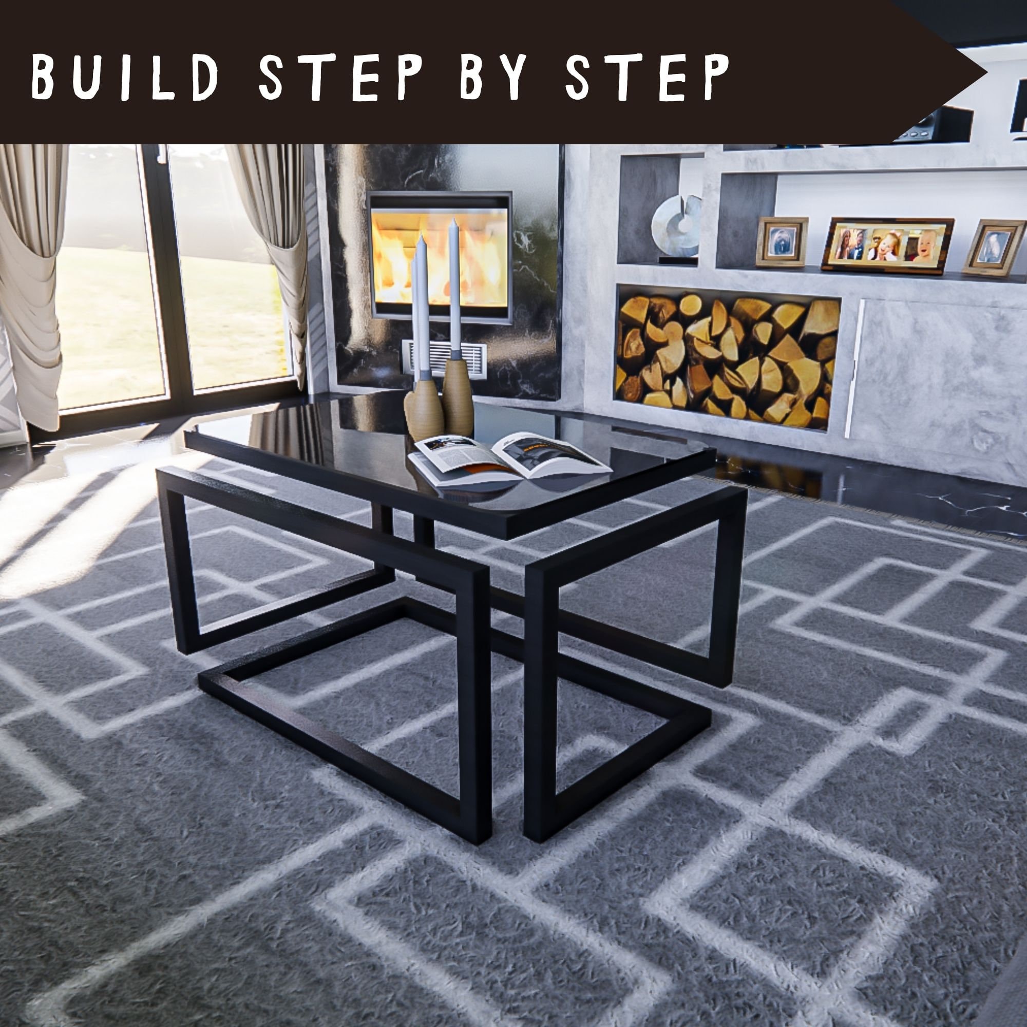 Tensegrity Floating Table DIY Project (PDF Plan) - Etsy