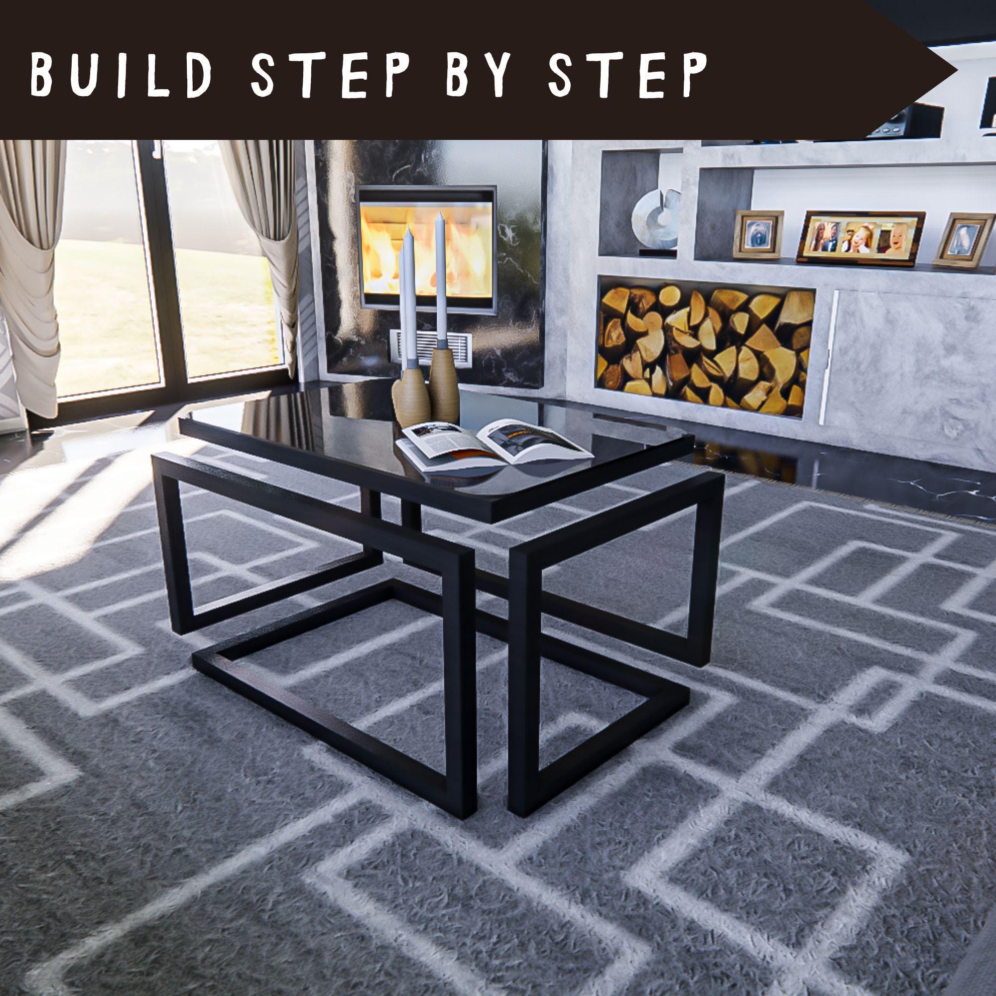 Tensegrity Floating Coffee Table: DIY Educational Project (PDF Plan) - Etsy