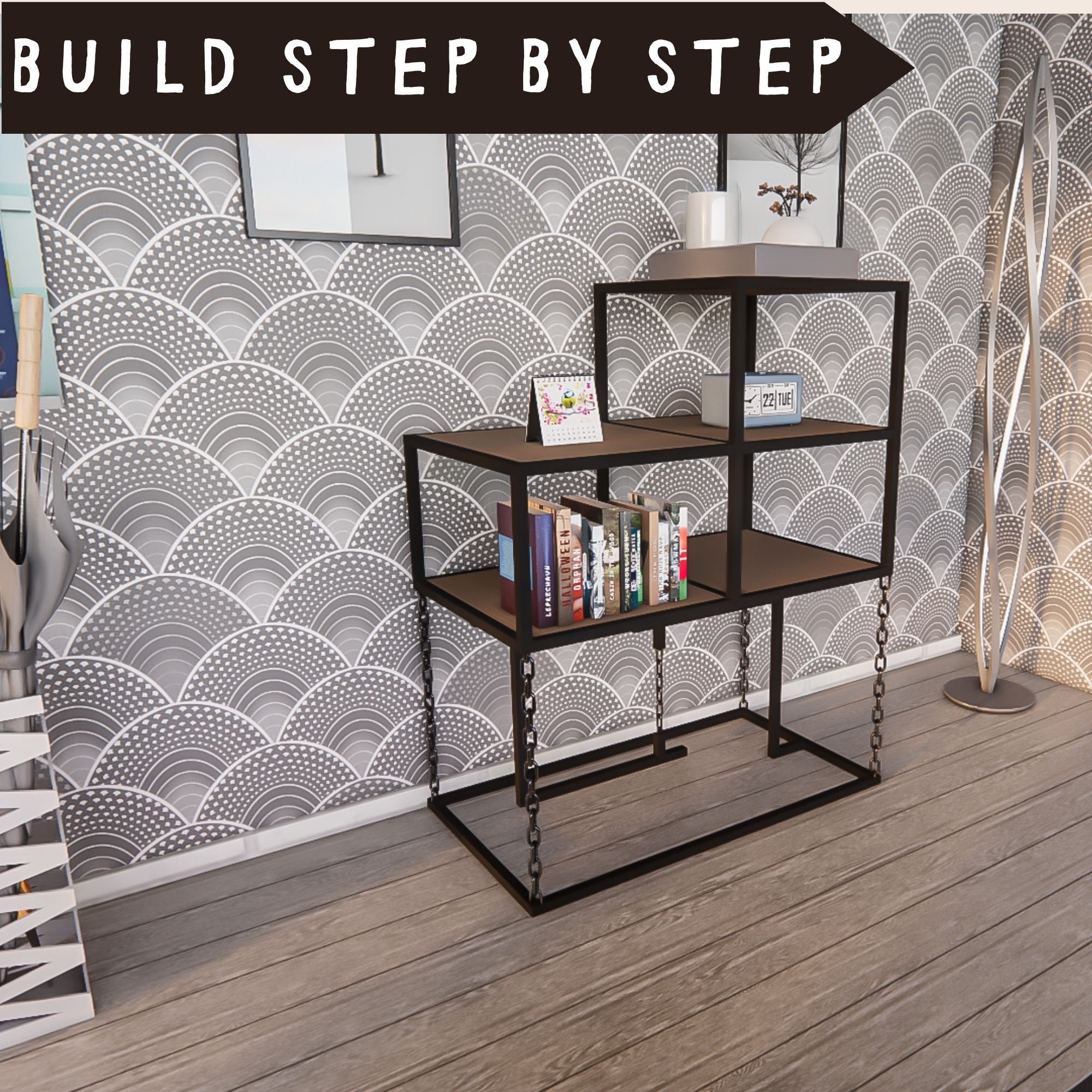 Tensegrity Floating Shelf DIY Project (PDF Plan) - Etsy