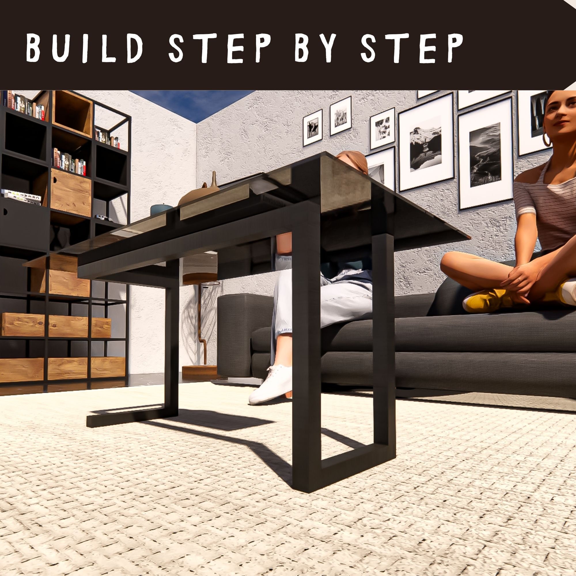 Tensegrity Floating Coffee Table: DIY Educational Project (PDF Plan) - Etsy