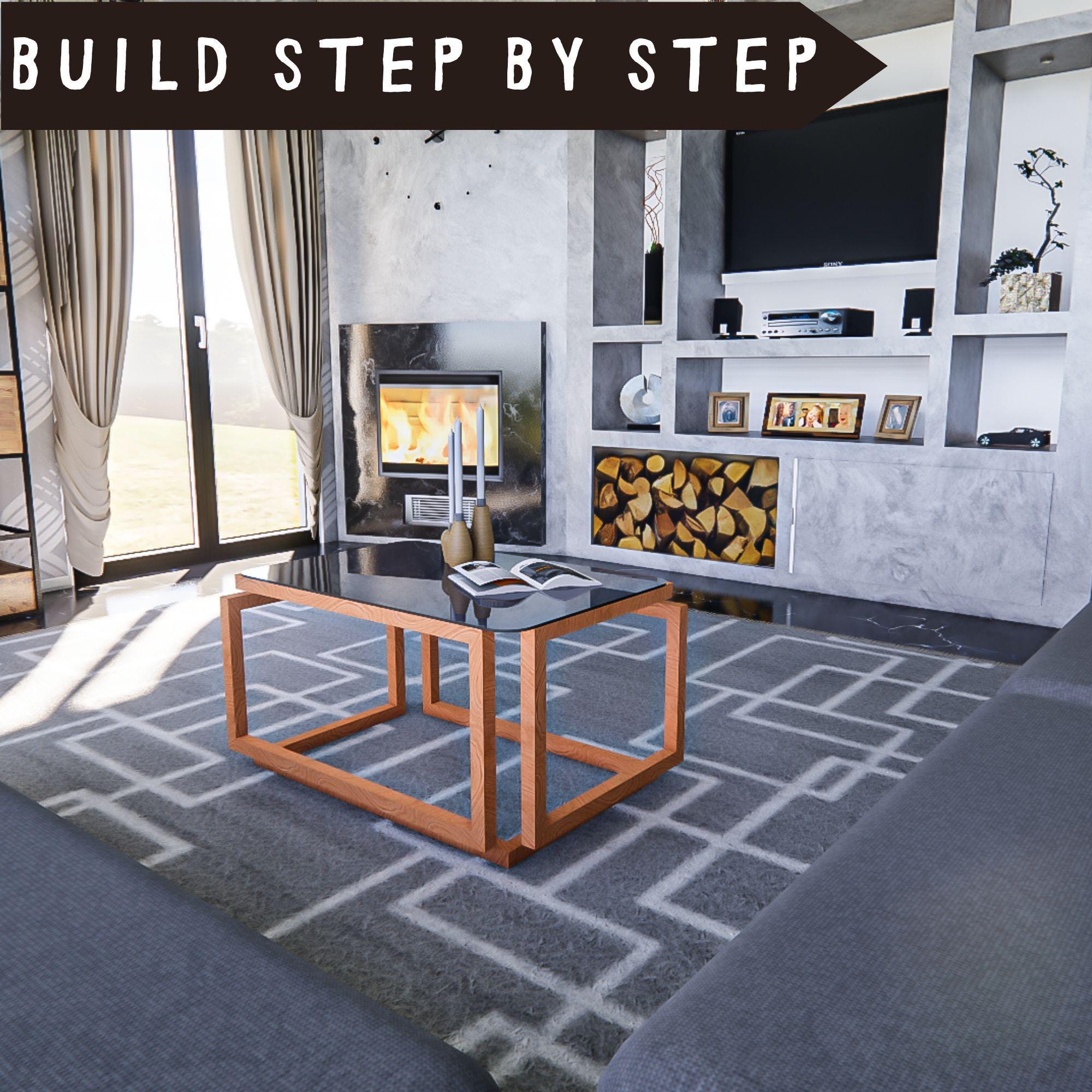 Tensegrity Floating Coffee Table: DIY Educational Project (PDF Plan) - Etsy
