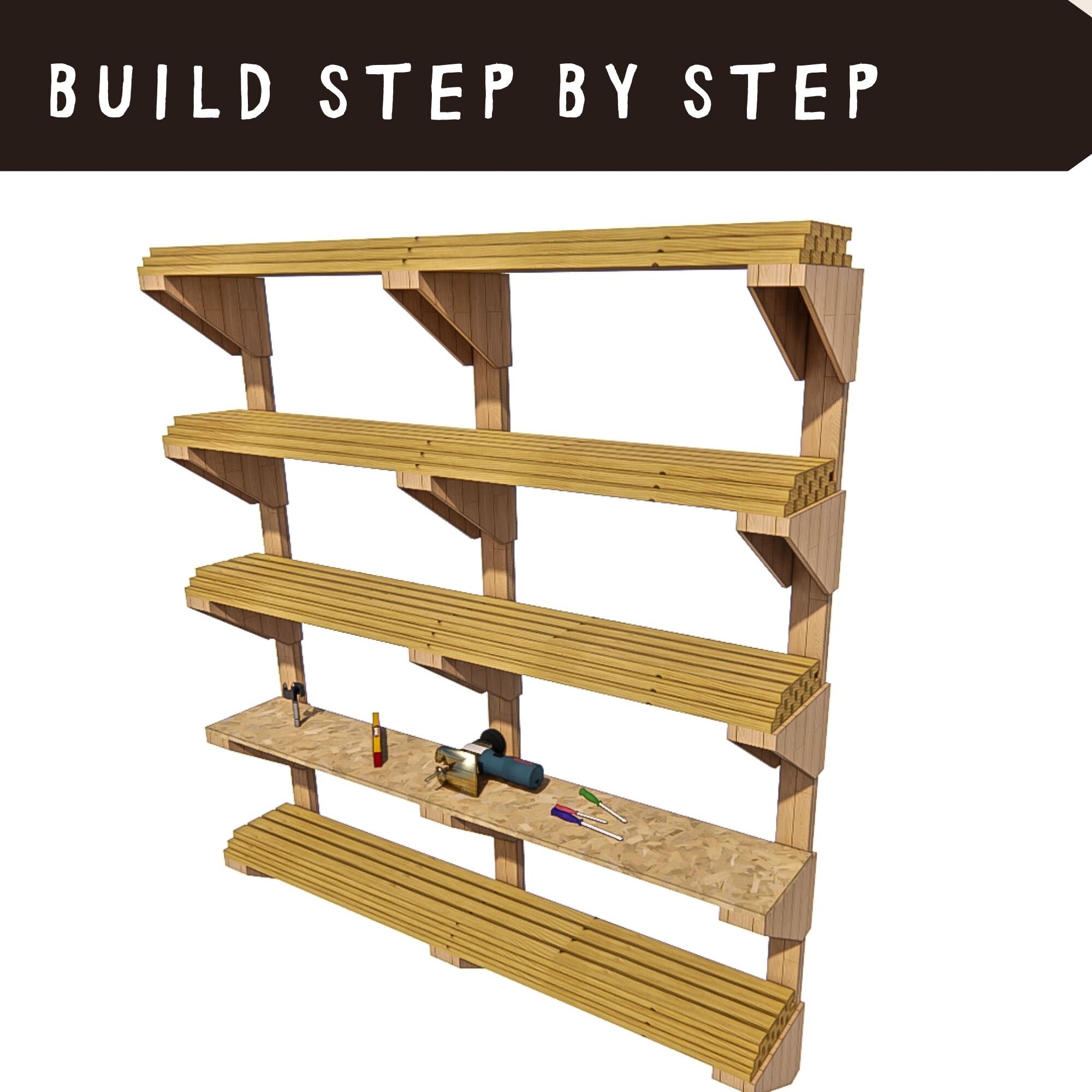 DIY Garage Shelf Wood Storage,shelf,diy Mobile Garage Storage Shelves ...