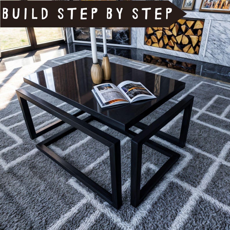 Tensegrity Floating Coffee Table: DIY Educational Project (PDF Plan) - Etsy