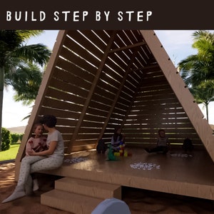 Playhouse Plans for Kids,play House, A Frame Playhouse, Step-by-step ...