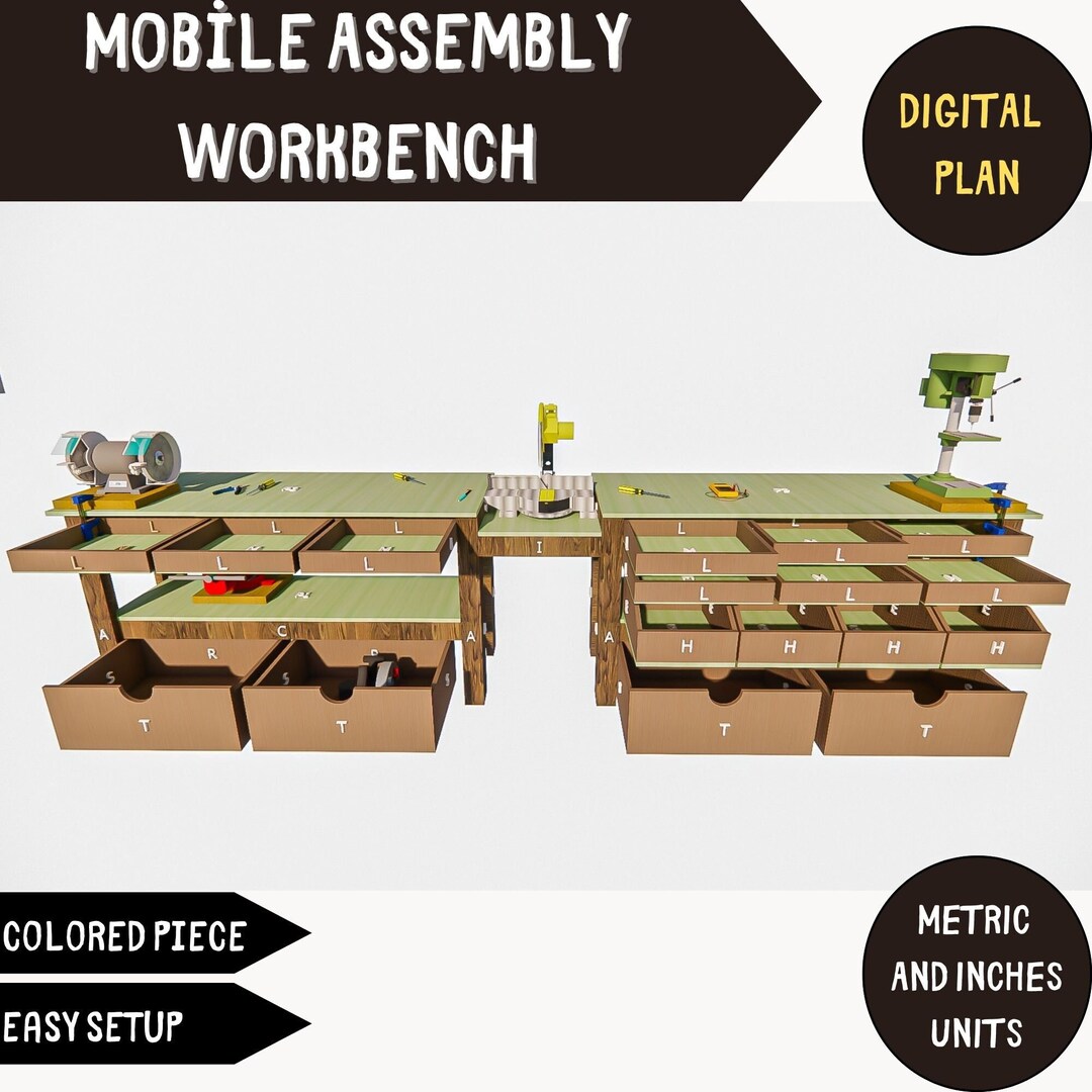 Mobile Compact Assembly Workbench, Compact Workbench, Outfeed Table ...