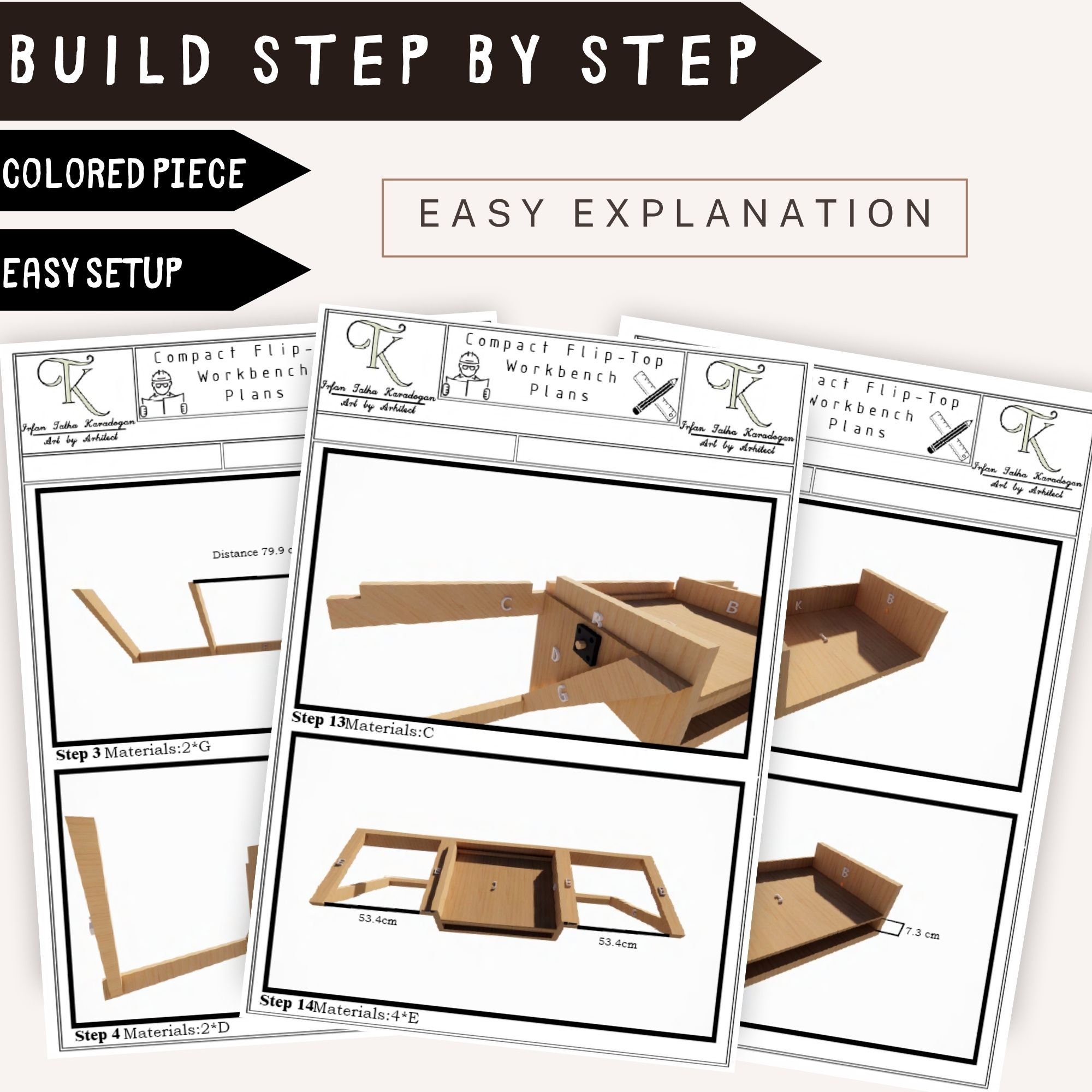 Flipping Workbench Plans | Rotary Workbench Plans | Flip-top Workbench ...