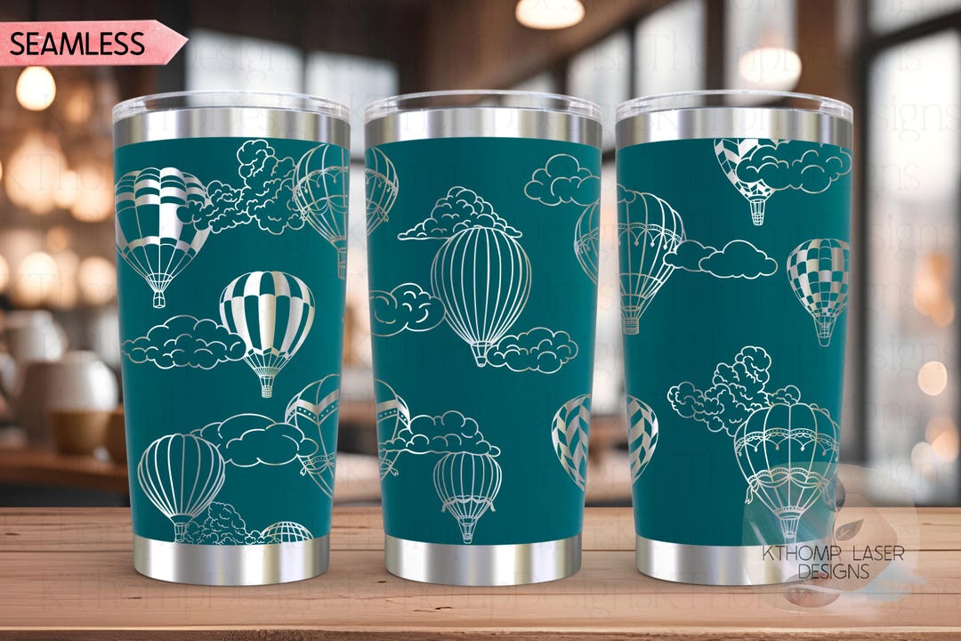 Hot Air Balloons Laser SVG Wrap for 20oz and 30oz Tumblers - Etsy
