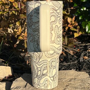 Snakes Snakes and More Snakes Laser Engraved Full Wrap Design for 40oz ...