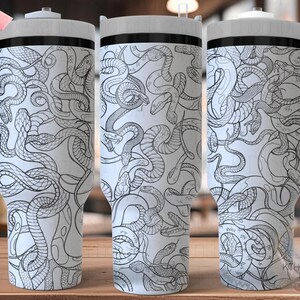 Snakes Snakes and More Snakes Laser Engraved Full Wrap Design for 40oz ...