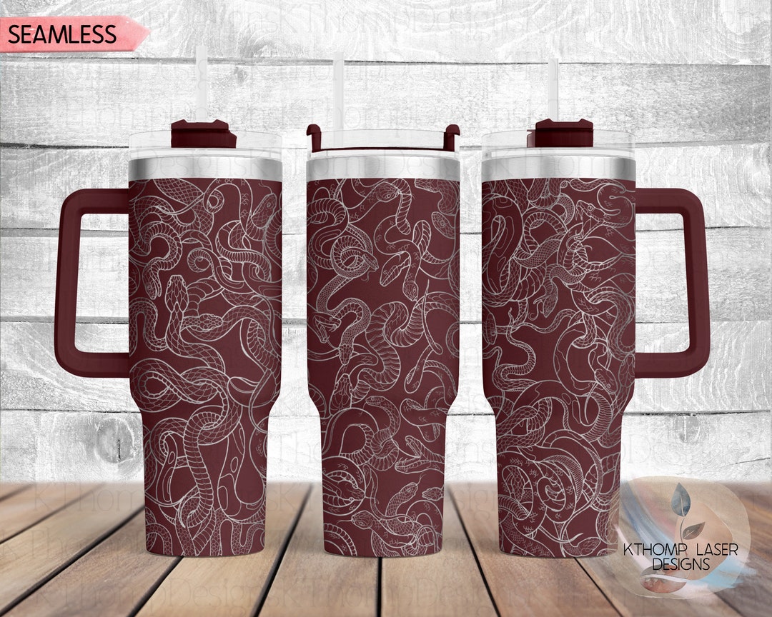 Snakes Snakes and More Snakes Laser Engraved Full Wrap Design for 40oz ...