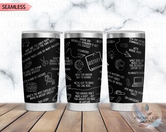 Math Puns Teacher Jokes Laser Engraved Full Wrap for 20oz & 30oz ...