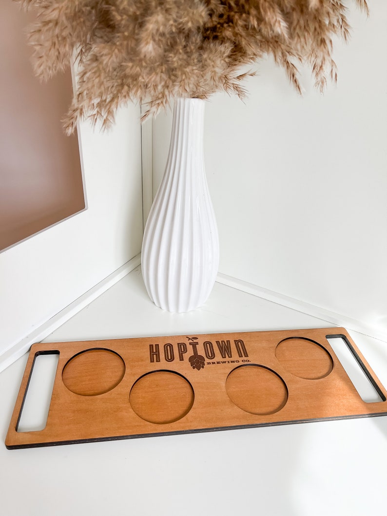 Laser Cut Beer Flight Tray SVG: Glowforge Ready (digital Download) - Etsy