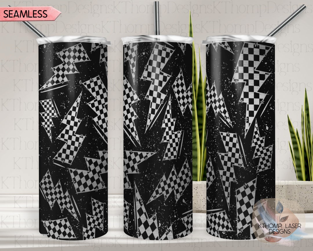 Checkered Flag Laser SVG Wrap for 20oz Skinny Tumblers - Etsy
