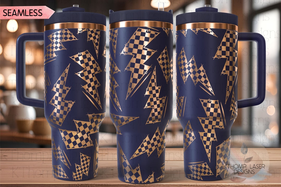 Checkered Flag Laser SVG Wrap for 30oz and 40oz Handled Tumblers - Etsy