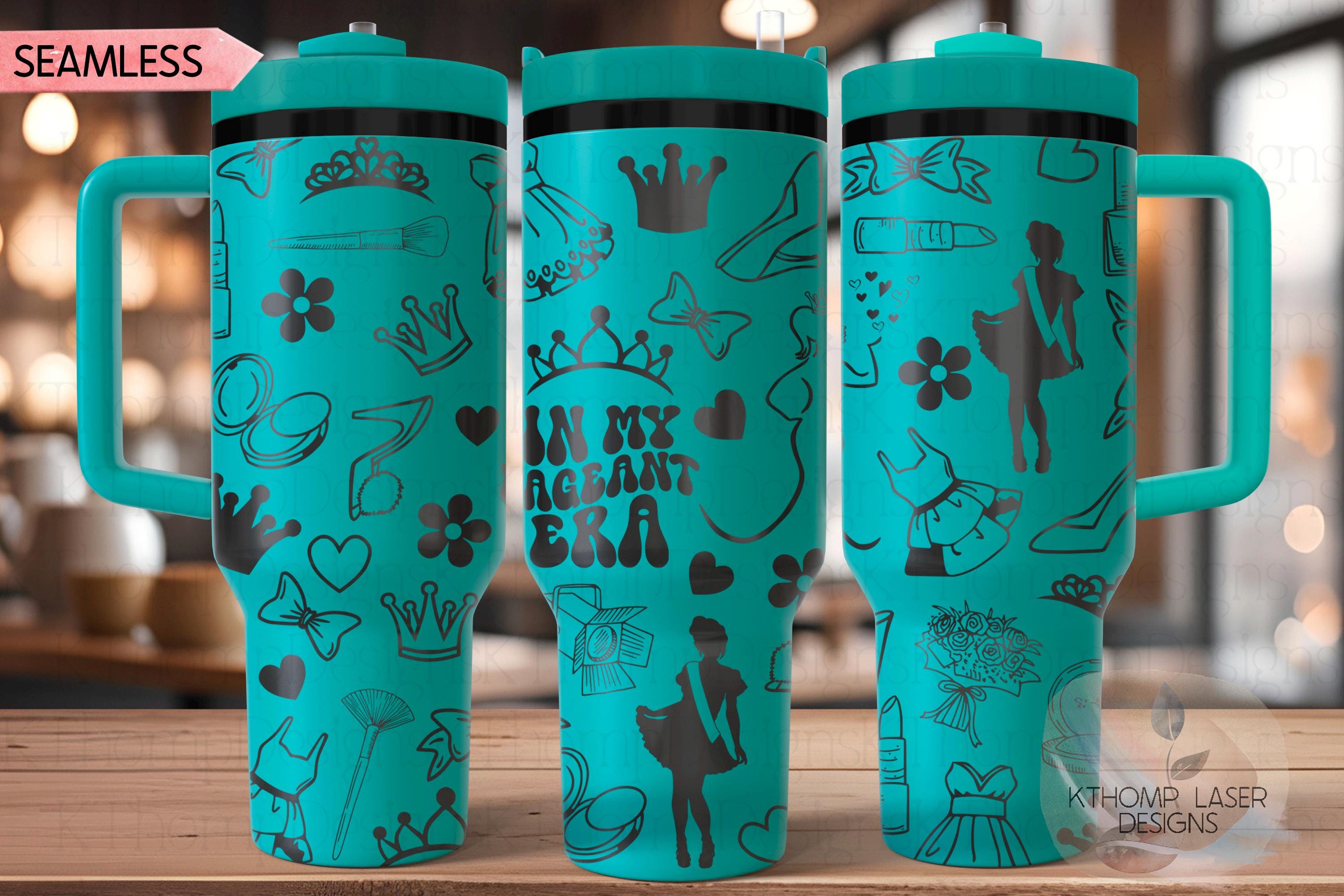 Pageant Era Laser SVG Wrap for 30oz and 40oz Handled Tumblers - Etsy