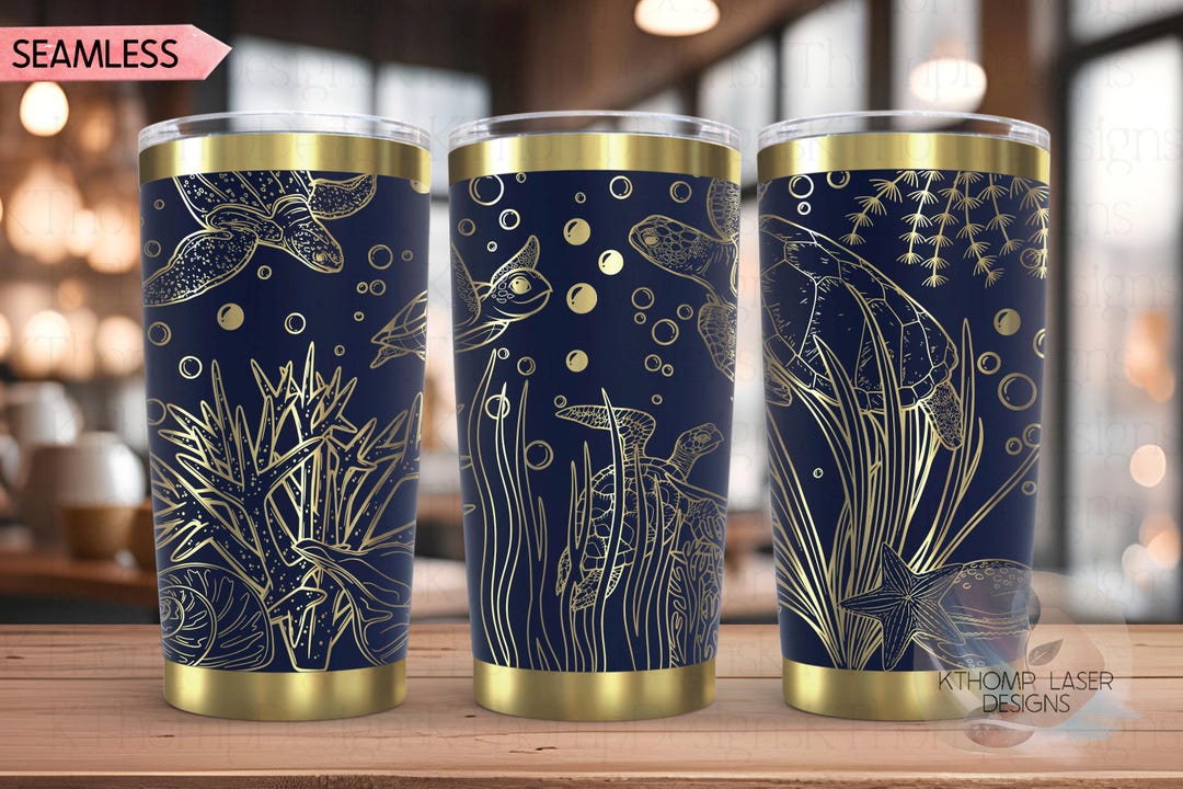 Sea Turtles Laser SVG Wrap for 20oz/30oz Tumblers - Etsy