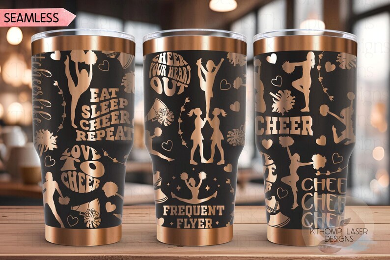 Cheerleader Laser SVG Wrap for 20oz and 30oz Tumblers - Etsy